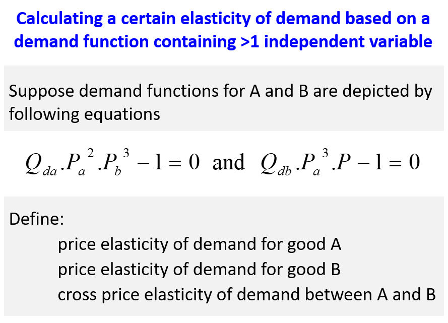 Solved Calculating a certain elasticity of demand based on a | Chegg.com