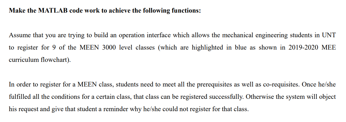 Solved Make the MATLAB code work to achieve the following | Chegg.com