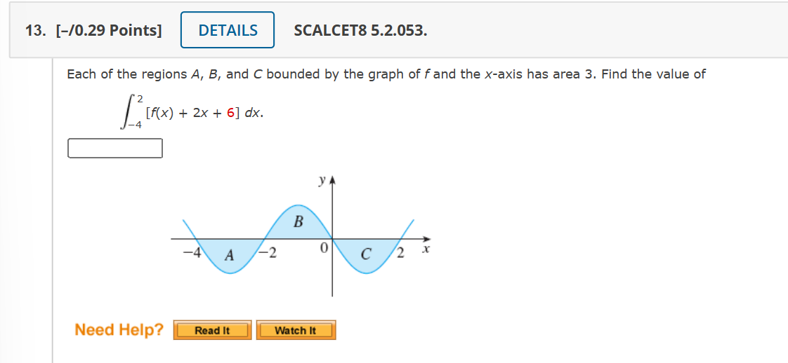 Solved Each of the regions A,B, and C bounded by the graph | Chegg.com