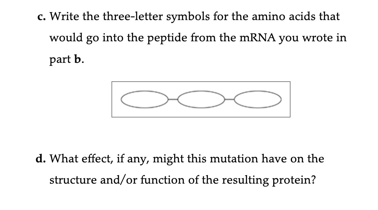 [7.90 Suppose a mutation occurs in the DNA section in | Chegg.com