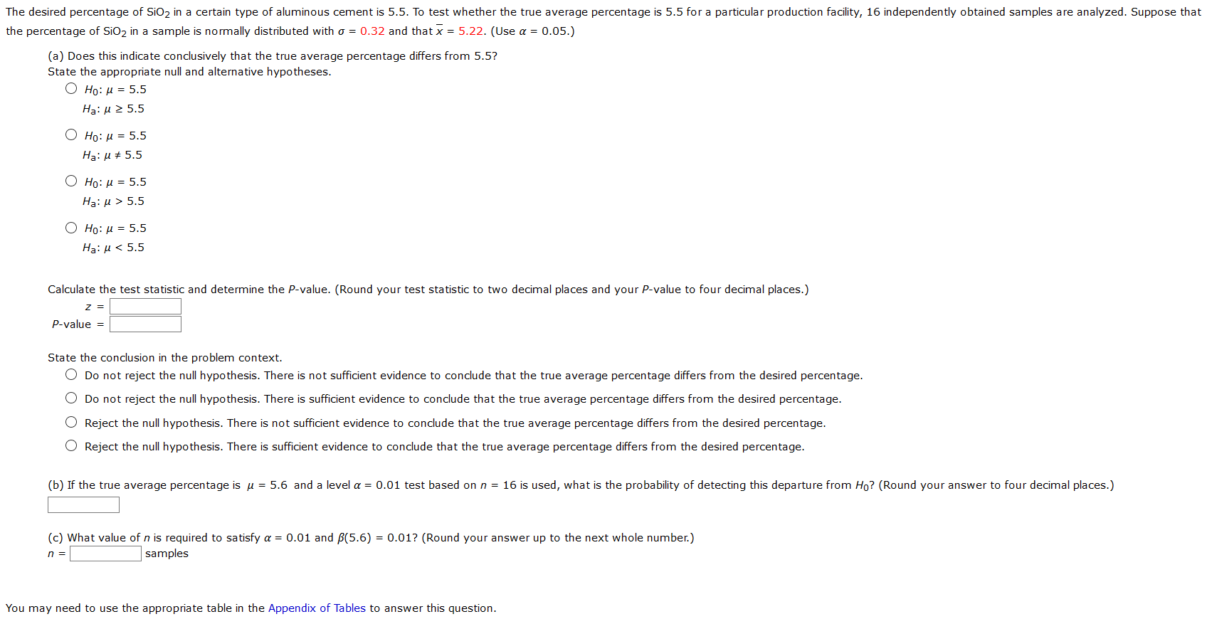 Solved The desired percentage of SiO2 in a certain type of | Chegg.com