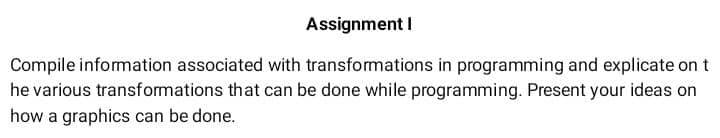 Solved Compile information associated with transformations | Chegg.com