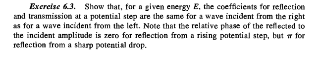 Solved Exercise 6.3. Show that, for a given energy E, the | Chegg.com