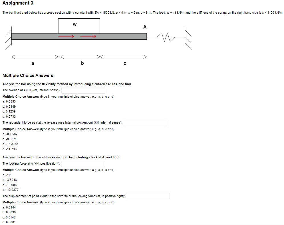 Solved Assignment 3 Multiple Choice Answers Analyse the bar | Chegg.com