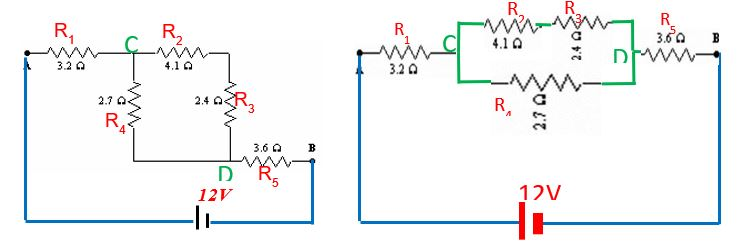 Solved In a lecture, it was shown how to redraw the circuit | Chegg.com