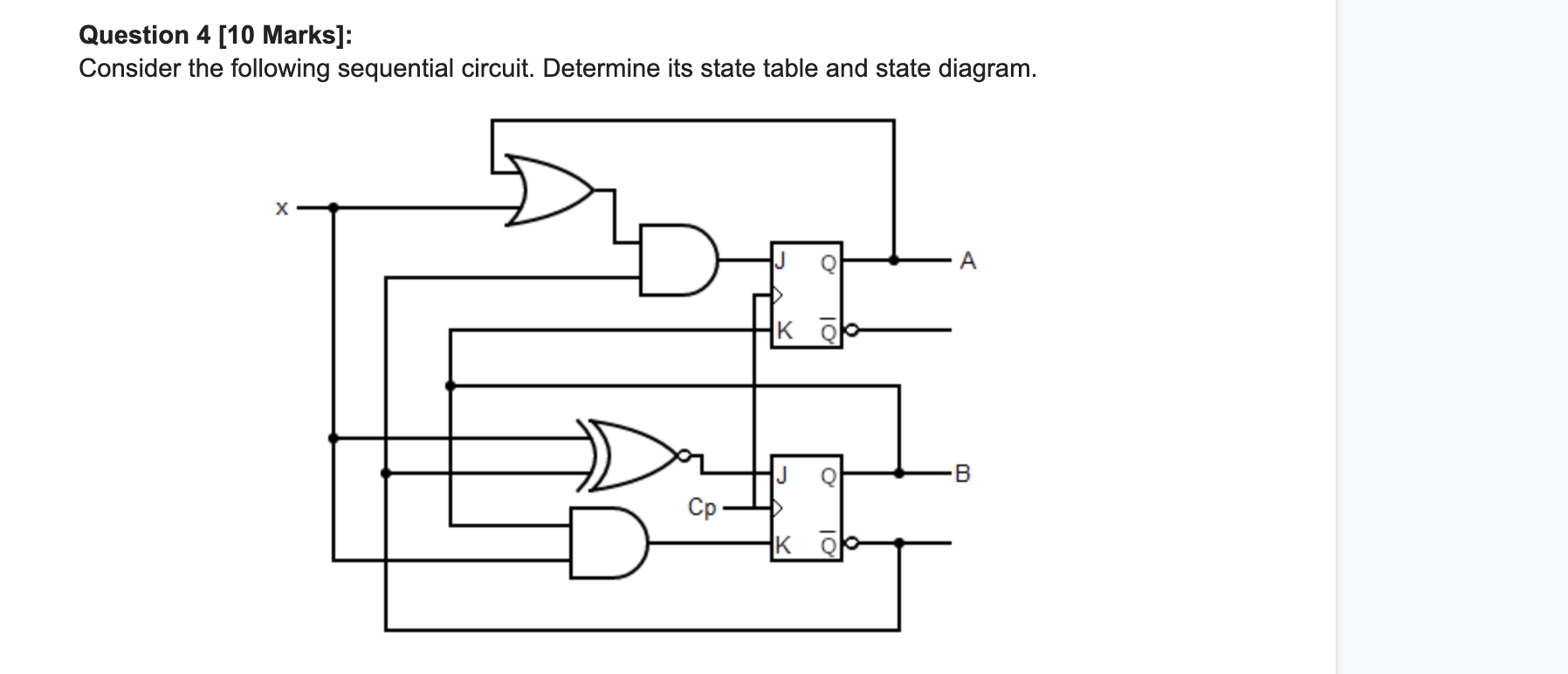 Solved Question 4 [10 Marks]: Consider the following | Chegg.com