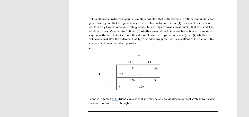 Solved Unless otherwise instructed, assume simultaneous | Chegg.com