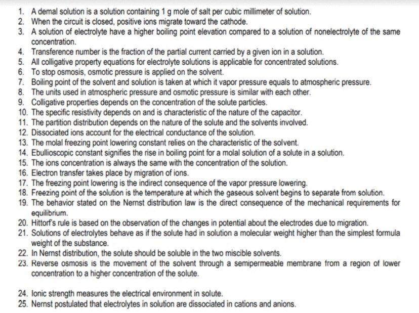 Solved 1. MODIFIED ALTERNATE RESPONSE TEST. Analyze each | Chegg.com