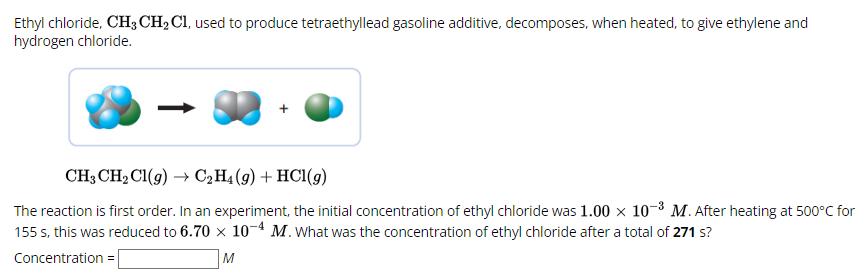 Solved Ethyl chloride, CH3CH2Cl, used to produce | Chegg.com