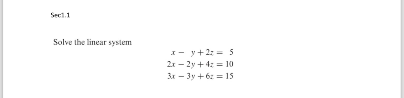 Solved Sec1.1Solve the linear | Chegg.com