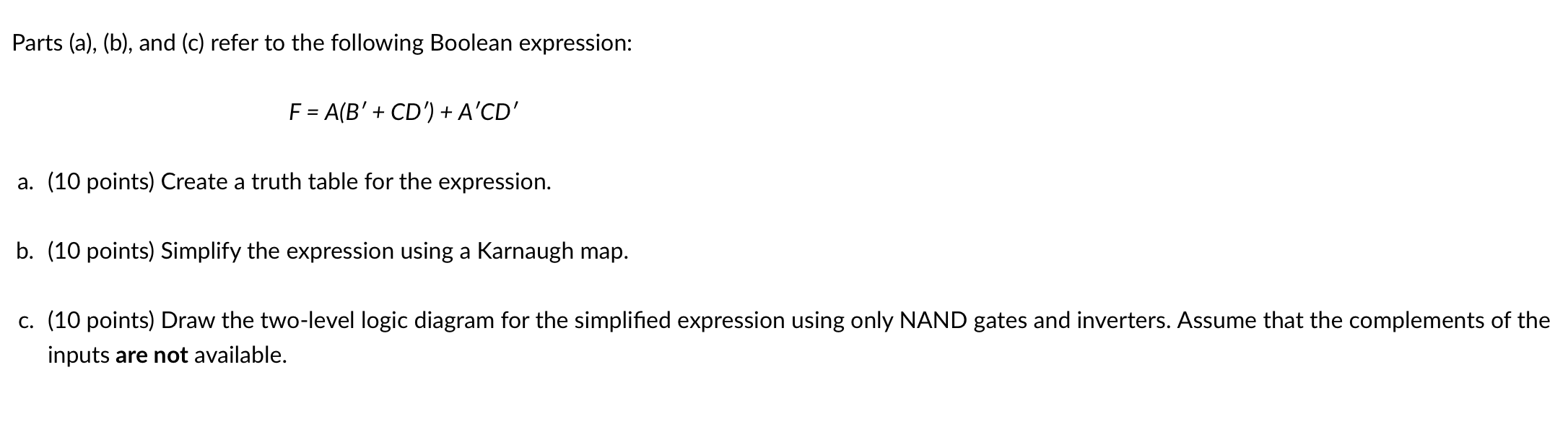 Solved Parts (a), (b), and (c) refer to the following | Chegg.com