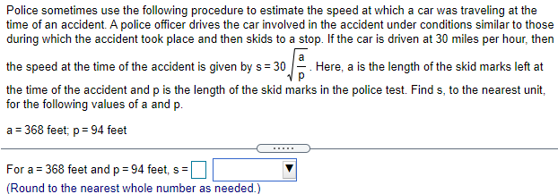 Solved Police sometimes use the following procedure to | Chegg.com