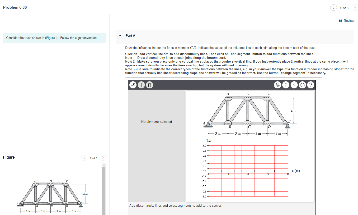 [Solved]: Consider the truss shown in (Figure 1). Follow t