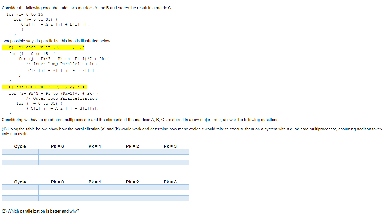 For question 1, you only need to consider a system | Chegg.com