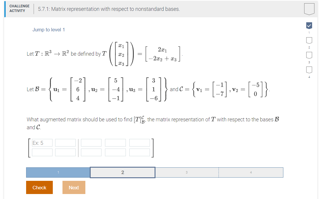 Solved CHALLENGE ACTIVITY 5.7.1: Matrix representation with | Chegg.com