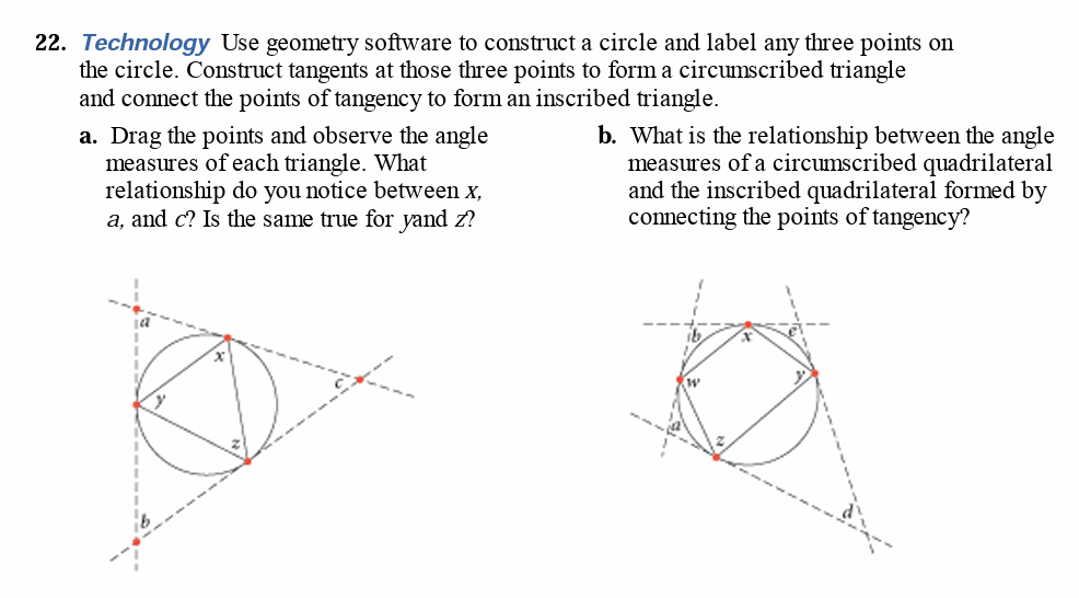 Solved 2. Technology Use geometry software to construct a | Chegg.com Solved 2. Technology Use geometry software to construct a | Chegg.com