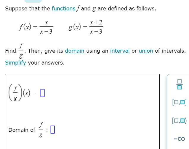 Solved Suppose that the functions f and g are defined as | Chegg.com