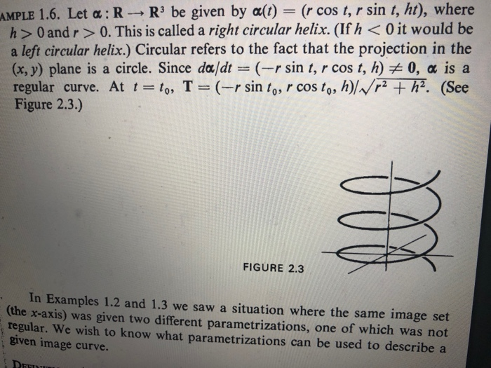 Solved Find the arc length of the circular helix in Example | Chegg.com