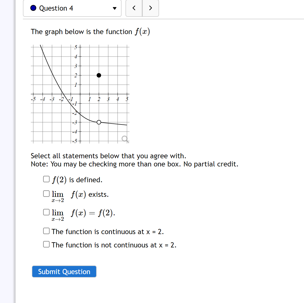 Solved The graph below is the function f(x) Select all | Chegg.com