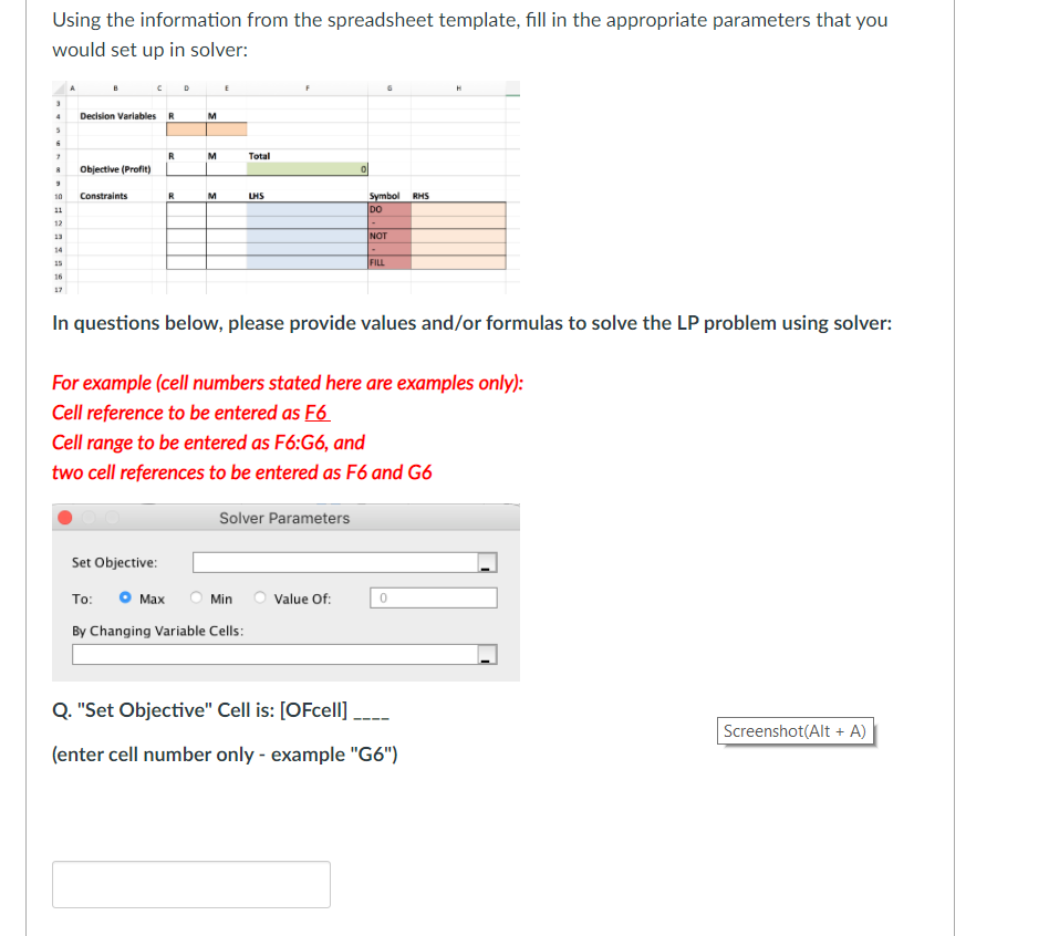Solved Using the information from the spreadsheet template, | Chegg.com