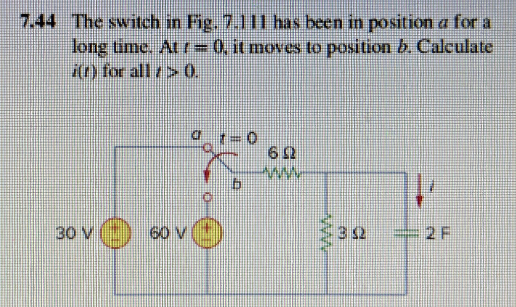 Solved Solve if the 30V is replaced by a 90V source of the | Chegg.com
