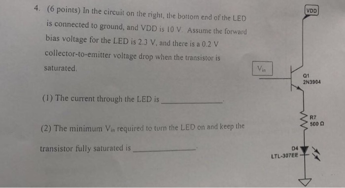 Solved (6 points) In the circuit on the right, the bottom | Chegg.com