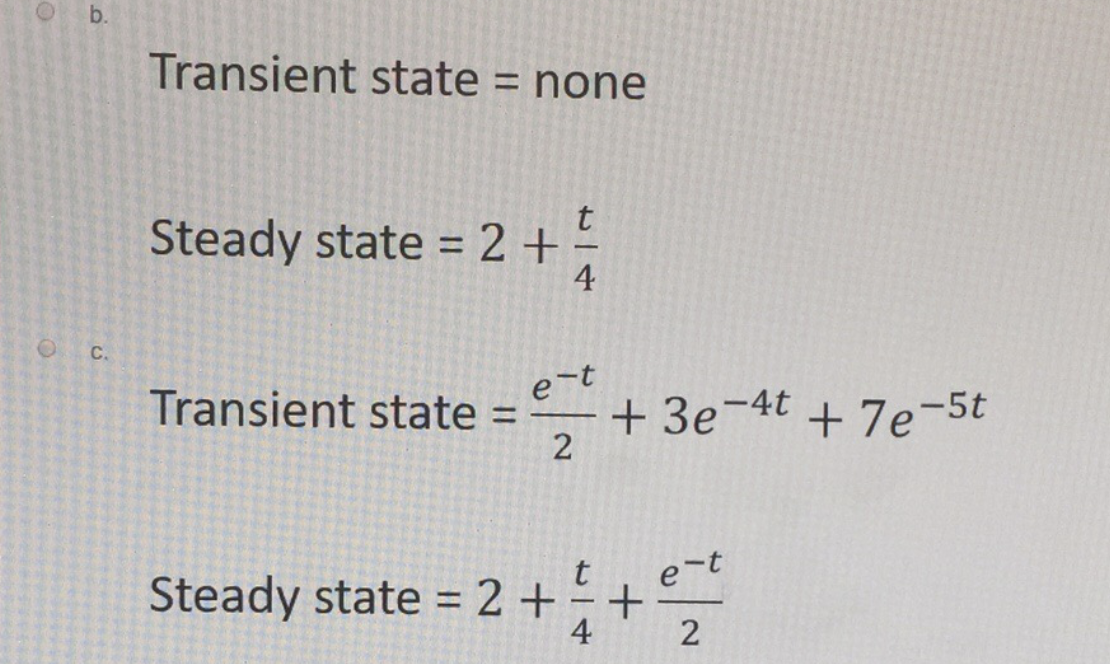 Solved A system response can be represented by c(t) as shown | Chegg.com