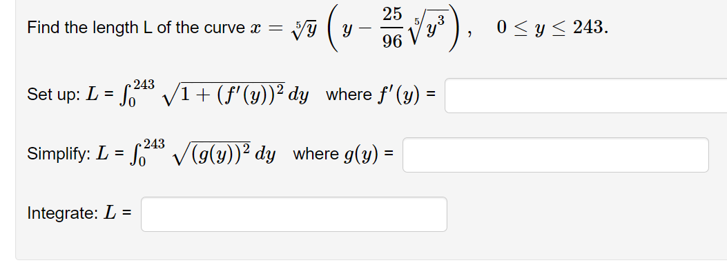 Solved Find the length L of the curve | Chegg.com