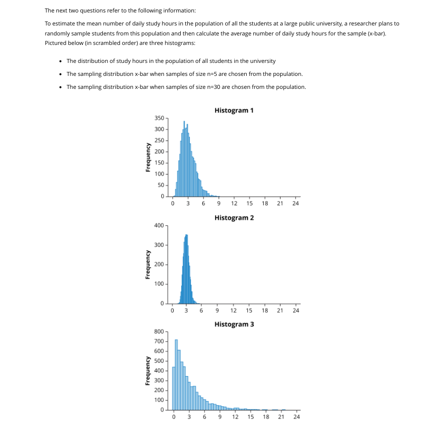 Solved Which of the following statements about the sampling | Chegg.com