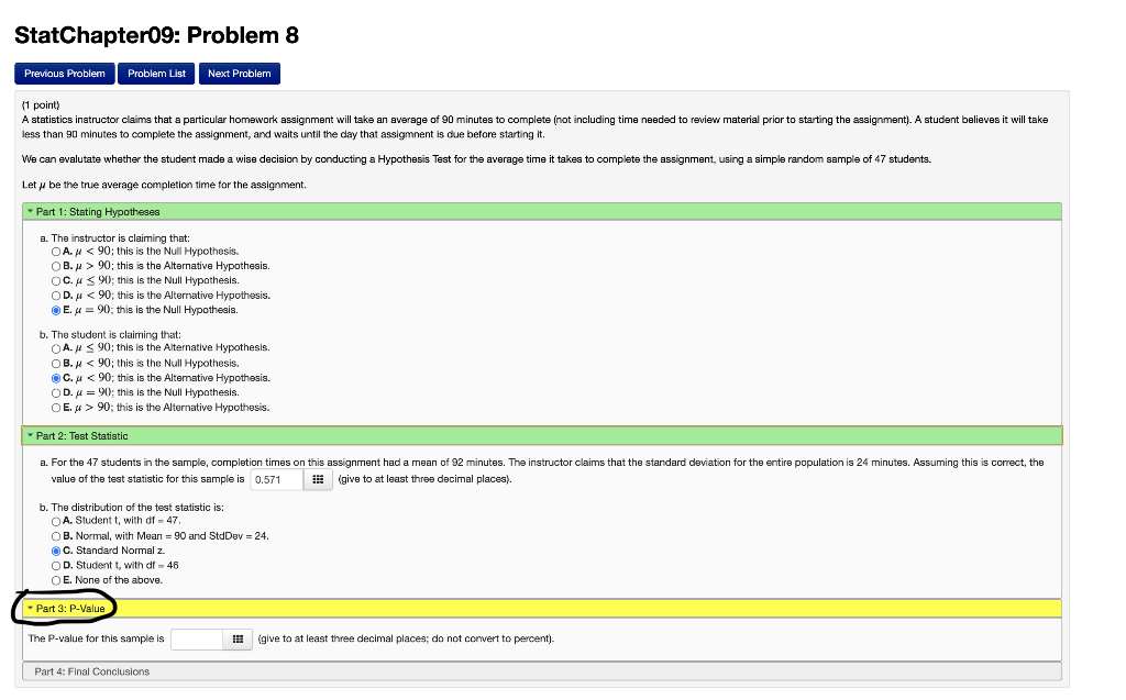 Solved StatChapter09: Problem 6 Previous Problem Problem | Chegg.com
