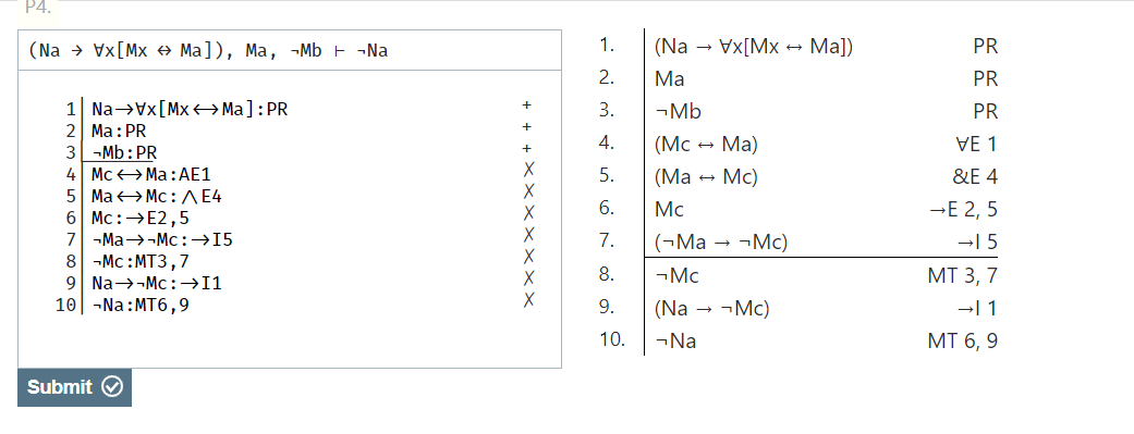 Solved Solve the errors present in these Carnap.io proofs in | Chegg.com