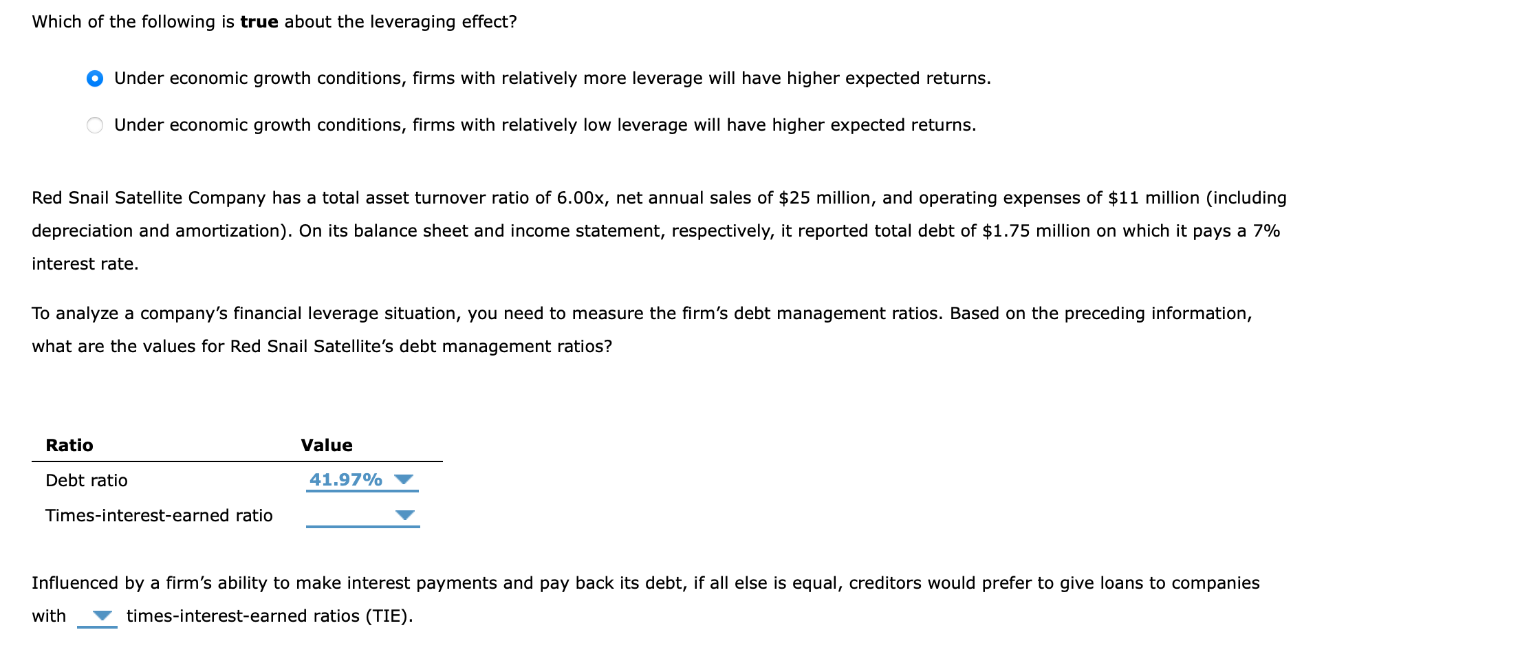 Solved Which of the following is true about the leveraging | Chegg.com