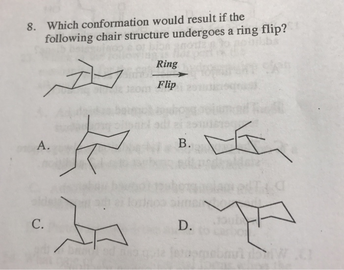 Solved Which conformation would result if the following | Chegg.com