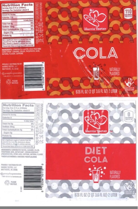 Solved Nutrition Facts 110 Harris Teeter COLA uraA FLA or | Chegg.com