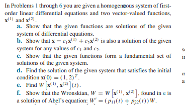 Solved In Problems 1 through 6 you are given a homogeneous | Chegg.com