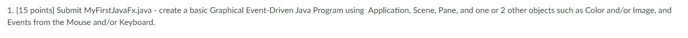 Solved Hi This Is For My Java Class It Is A Javafx Basics 