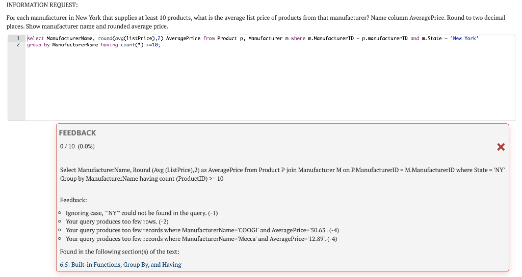 Solved 12 Formulate A Single Sql Query To Produce The 6264