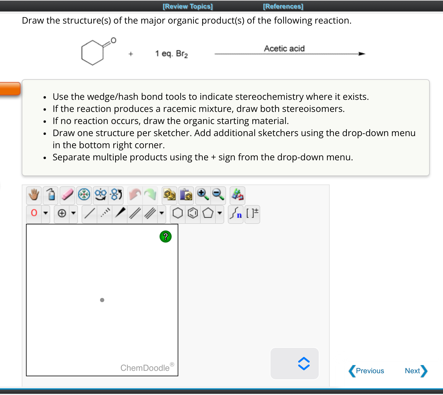 Solved Draw the structure(s) ﻿of the major organic | Chegg.com