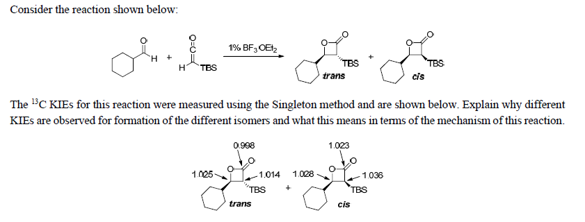 Solved Consider the reaction shown below: 1% BF3 OEt2 gi + | Chegg.com