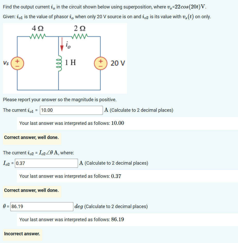 Solved Find the output current io in the circuit shown below | Chegg.com