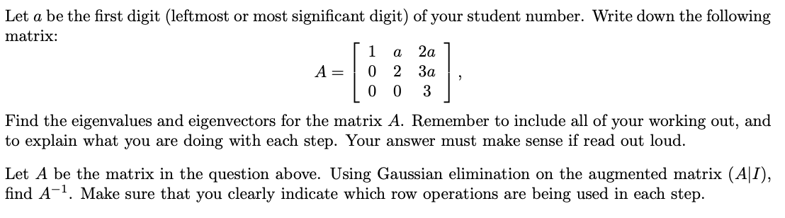 Solved Let a be the first digit (leftmost or most | Chegg.com