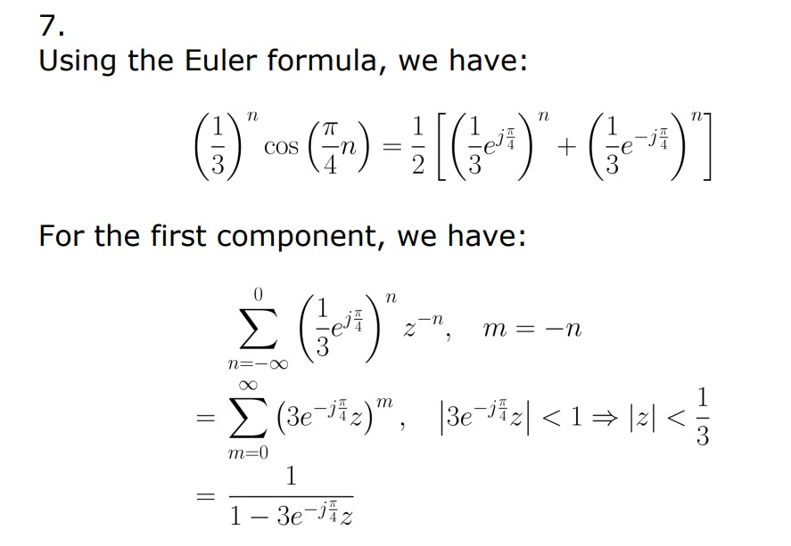 Solved 7. Determine the z transform of | Chegg.com