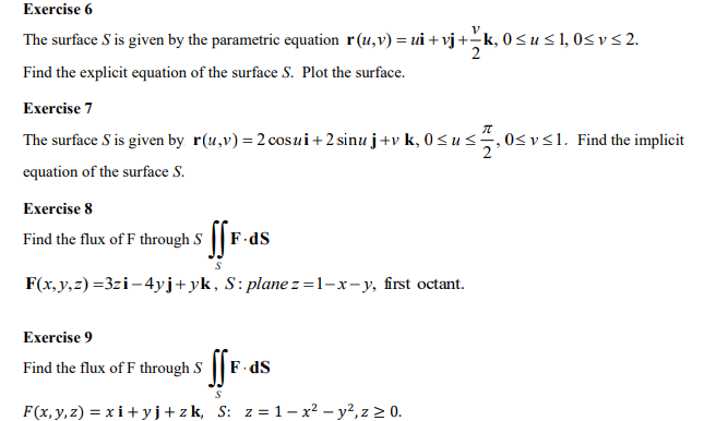 Solved The surface S is given by the parametric equation | Chegg.com