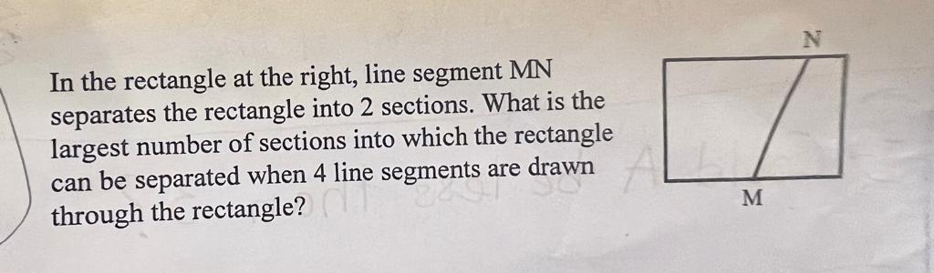 Solved In the rectangle at the right, line segment MN | Chegg.com