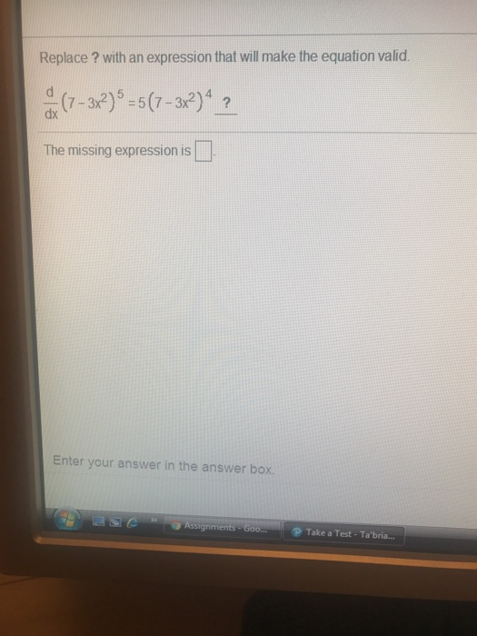 Solved Replace ? with an expression that will make the | Chegg.com