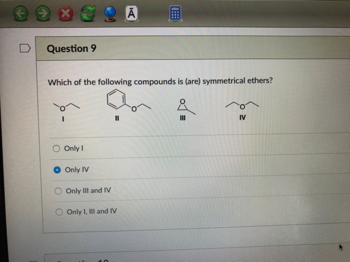 Solved | Question 9 Which of the following compounds is | Chegg.com