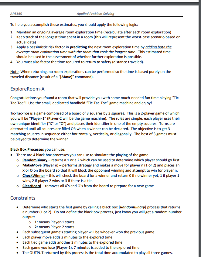 [Solved]: ONLY FLOWCHART IS NEEDED FOR LOGIC 3 APS145 Wopl