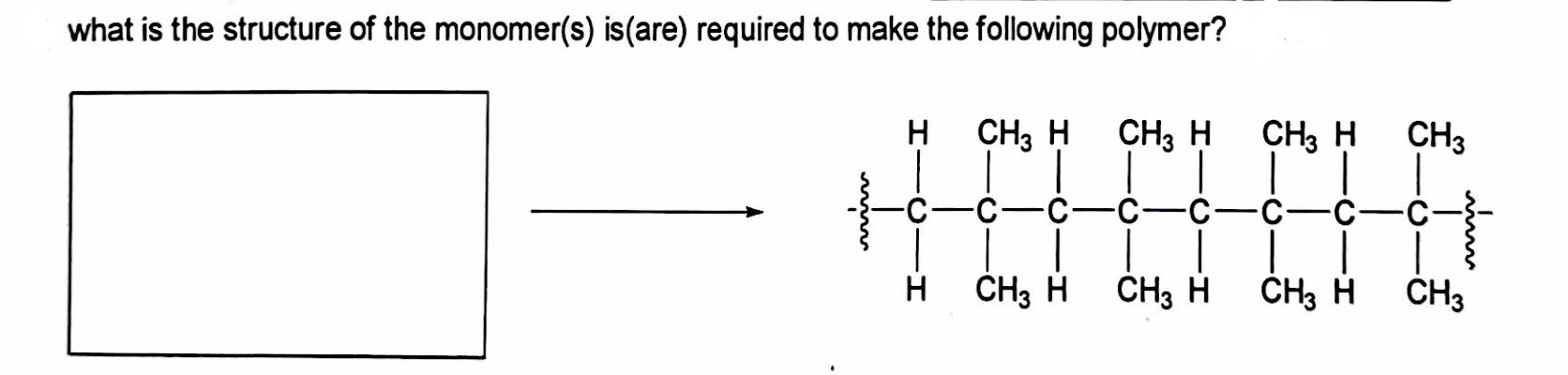 Solved what is the structure of the monomer(s) ﻿is(are) | Chegg.com