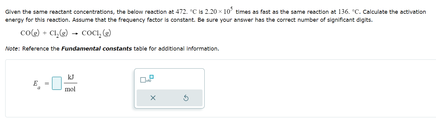 Solved Given the same reactant concentrations, the below | Chegg.com