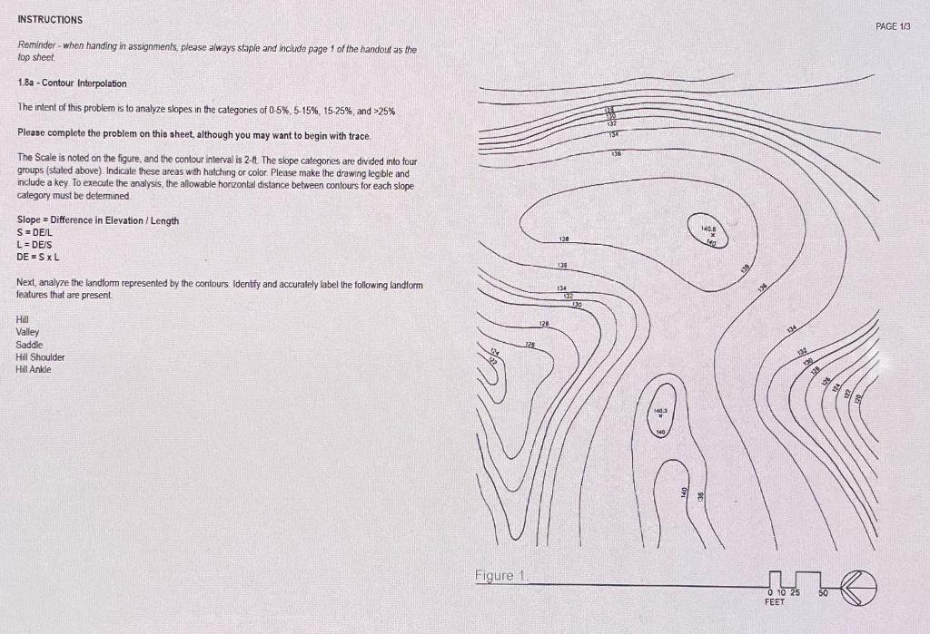 Solved 1.8a-Contour Interpolation The intent of this problem | Chegg.com